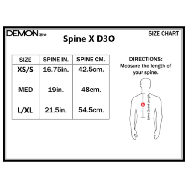 Demon Spine X D3O Back Protector | Snowtart UK