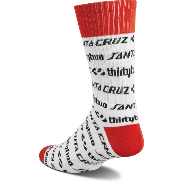 ThirtyTwo Santa Cruz Crew Socks 3-Pack | Snowtart UK